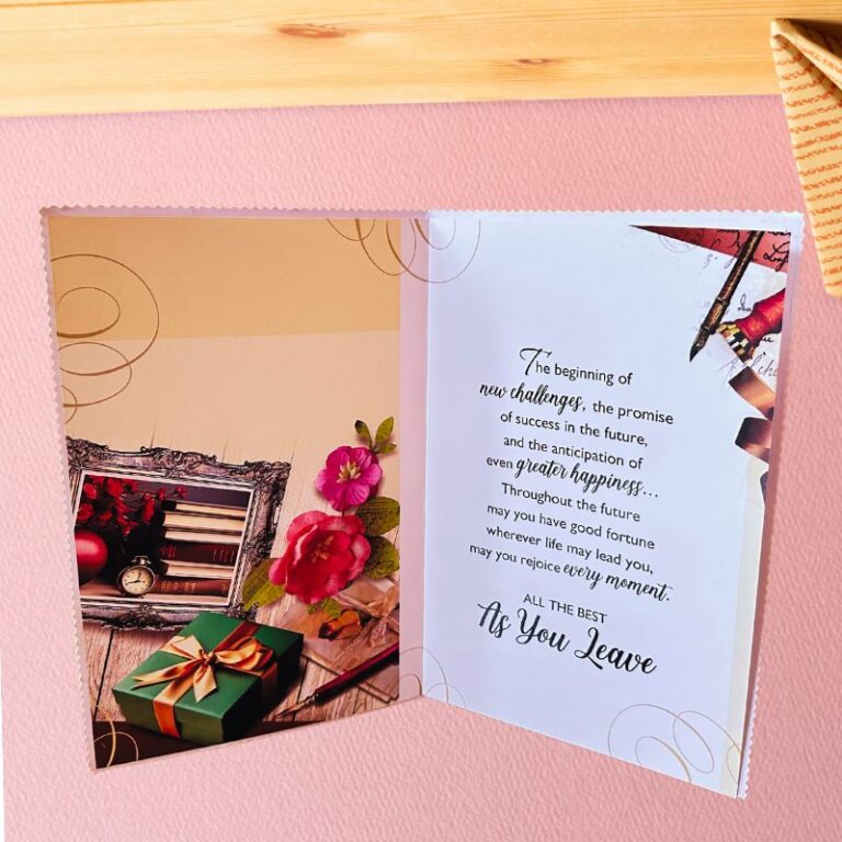 Simple Elegance Farewell Greeting Card - A Thoughtful Goodbye - GIFTaze